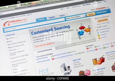 Alibaba wholesale shopping website Stock Photo - Alamy