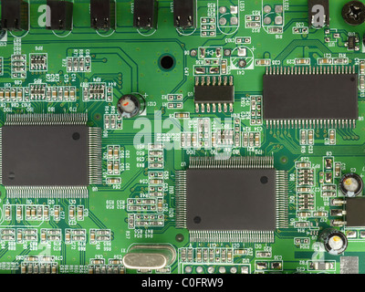 Silicon chip, integrated circuit, from a hard disk drive VLSI DIE ...