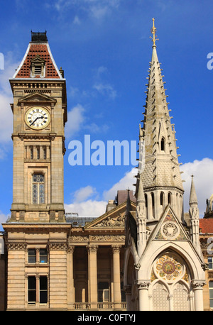 The clocktower in Chamberlain Square, Birmingham, England, UK Stock ...