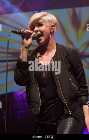Swedish pop singer Robyn performing live in concert at the London ...