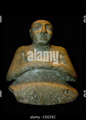 Statue of Kurlil 3rd dynasty 2500 Tell al Ubaid southern Iraq Stock ...