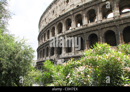 The Colosseum, Rome, Italy. Its construction started in 72 under the ...
