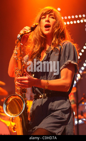 Abi Harding of The Zutons performing live on stage at V Festival Stock ...