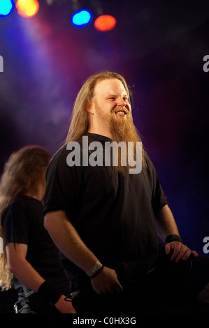 German band, Lay Down Rotten performing live at Metal GDL 2008 - day ...