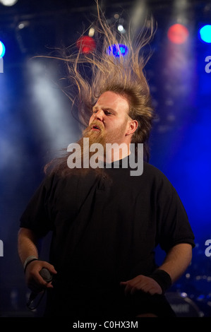 German band, Lay Down Rotten performing live at Metal GDL 2008 - day ...