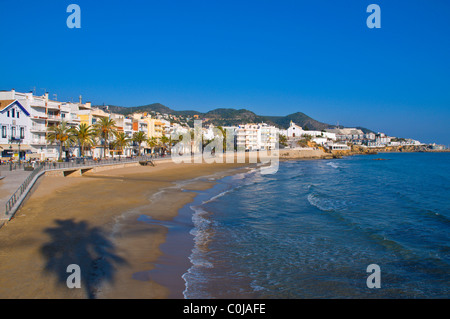 Spain. Catalonia. Sitges. Seafront promenade Stock Photo - Alamy