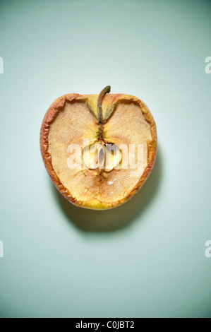 Rotten Apple Core Stock Photo - Alamy