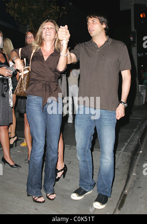 Joe Francis with Heidi Montag's mother leaving STK restaurant Los ...