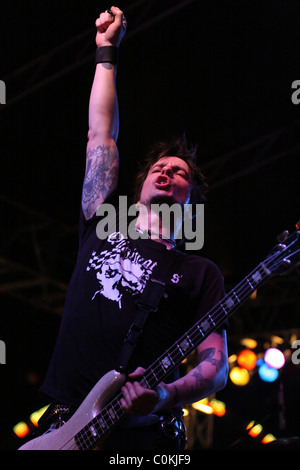 Rachel Bolen Skid Row performing live at the Mt. Clemens Stars ...