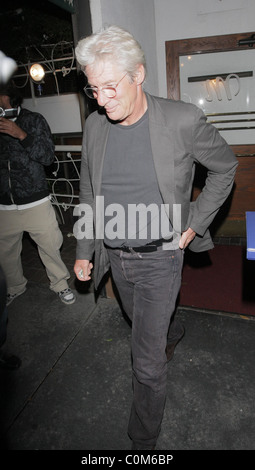 Richard Gere leaves Madeo restaurant in West Hollywood Los Angeles ...