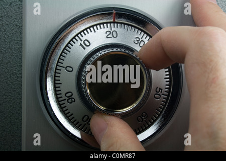 A safe combination lock dial Stock Photo - Alamy