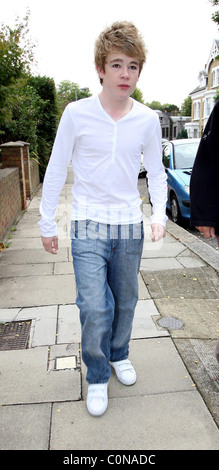 Eoghan Quigg The X Factor finalist arrives at the X Factor house London ...