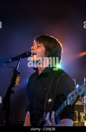 Robin Hawkins of The Automatic performing at the Liverpool Barfly as ...