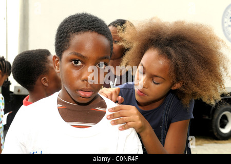 Sony BMG recording artist Cassidy and Yanina Onyewenjo from Daddy Cool ...