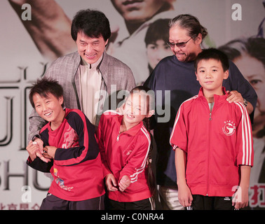 Sammo Hung and Jackie Chan attend the press conference for the movie ...