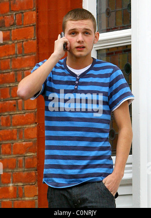 Scott Bruton arrives back at The X Factor secret hideaway, after a 14 ...