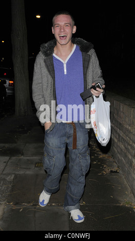 Scott Bruton arrives back at 'The X Factor' secret hideaway, after a ...
