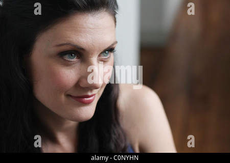 Michelle Harrison Promoting her new show 'Wild Roses' at the CBC ...