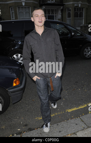Scott Bruton arrives back at The X Factor secret hideaway, after a 14 ...