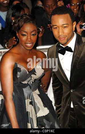 Estelle and John Legend The MOBO awards - arrivals held at Wembley ...