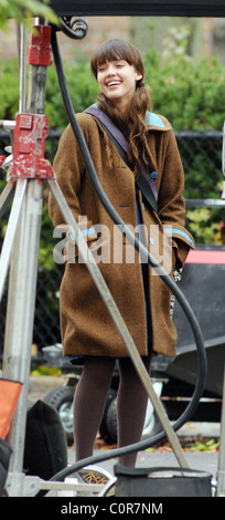 Jessica Alba filming on location of her new movie 'An Invisible Sign of ...