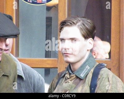Actor Daniel Bruehl as German sniper "Frederick Zoller" aiming at US ...