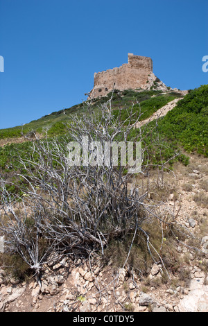 Cabrera Island; castle Stock Photo - Alamy