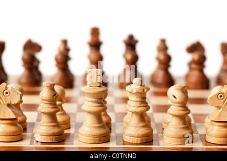 Beginning of a chess game Stock Photo - Alamy