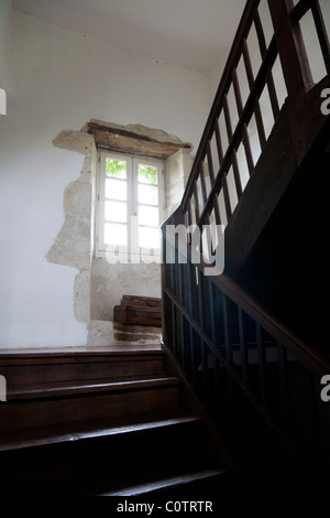Interior of house showing stairs Stock Photo - Alamy