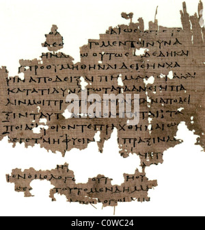Fragment of a Greek papyrus Stock Photo - Alamy