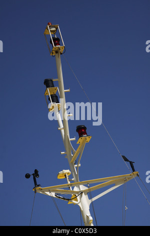 Mast on a ferry Stock Photo - Alamy