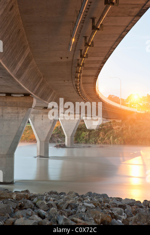 Bridge Over The Manawatu River Stock Photo - Alamy
