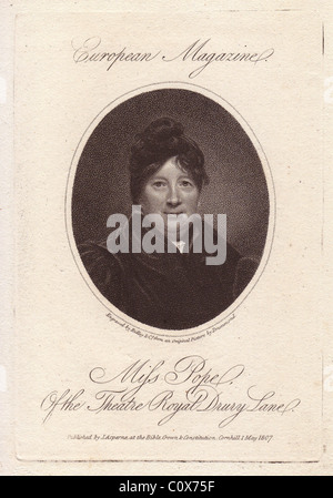 Miss Jane Pope of the Theatre Royal Drury Lane (1744-1818). English ...