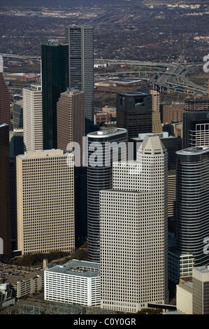 Skyscrapers tower over the Houston City hall in Houston Texas Stock ...