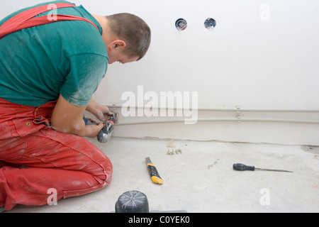 installation clips for attaching a water pipe on the wall. metal ...