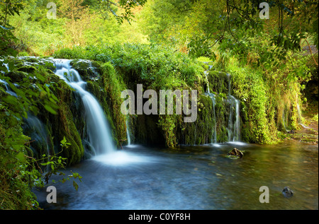 Lathkill Dale Waterfall, Peak District Stock Photo - Alamy