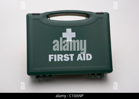 A photograph of a green first aid box Stock Photo - Alamy