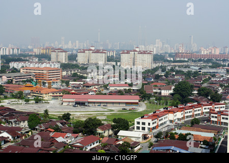 Aerial view of Ampang in Selangor, Malaysia. Ampang is a suburb of ...