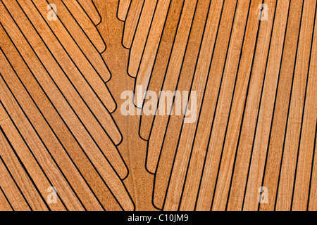 Wooden floor of a boat deck for backgrounds and textures Stock Photo ...