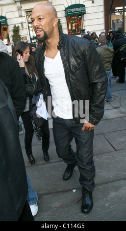 Actor and rapper Common walks through Bryant Park during New York ...