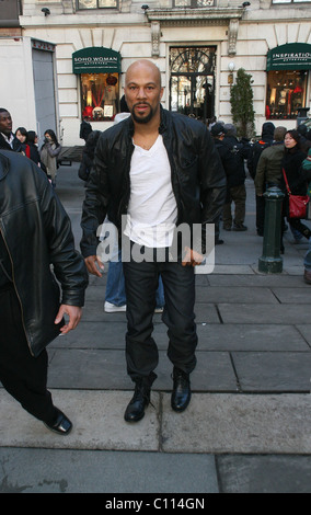 Actor and rapper Common walks through Bryant Park during New York ...