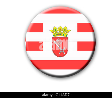 coat of arms, flag and coat of arms of the city of Bremen since 1891 ...