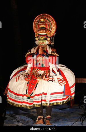 Kathakali dance, Pachcha or Pacha character, Kerala, southern India ...