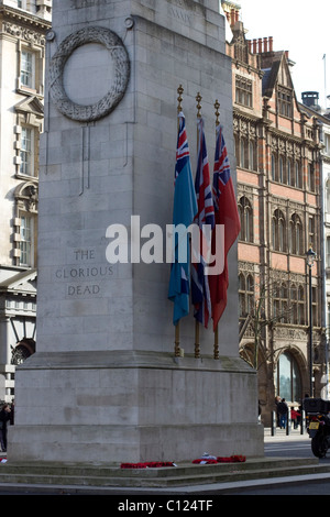 "Flags, "The Glorious Dead", "Cenotaph War Memorial", ^Whitehall ...