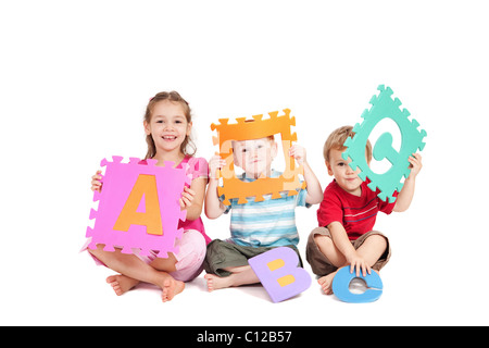 Alphabet letters for kids. Fun ABC Stock Photo - Alamy