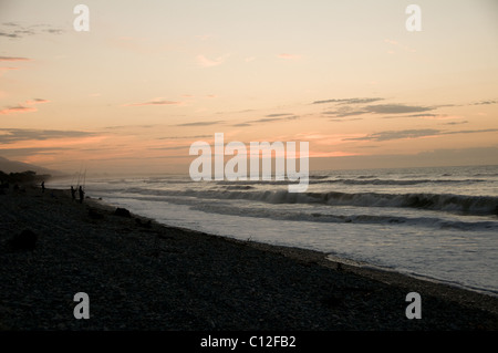 Beach at Granity on the West Coast of the South Island, New Zealand ...