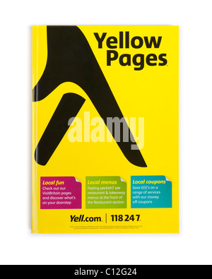 Yellow Pages phone directory Stock Photo - Alamy