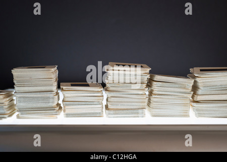 Stacks of slides Stock Photo - Alamy