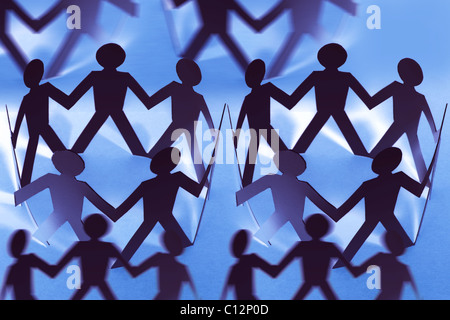 Circle of Paper Dolls Stock Photo - Alamy