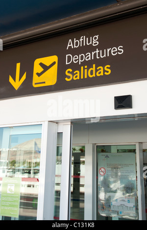 flight departures board salidas in terminal t1 arricife cesar manrique ...